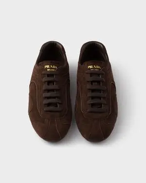 Prada Montecarlo Re-edition 2005 Suede Sneakers - Brown