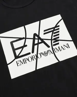 EA7 Crew Neck Logo Print T-shirt