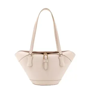 Dolce & Gabbana Buckle Detailed Shoulder Bag - Nude