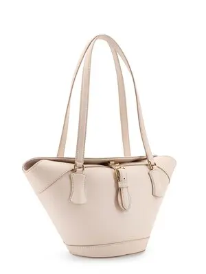 Dolce & Gabbana Buckle Detailed Shoulder Bag - Nude