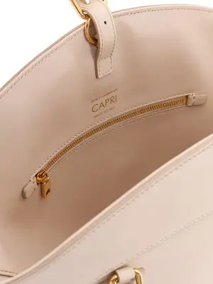Dolce & Gabbana Buckle Detailed Shoulder Bag - Nude