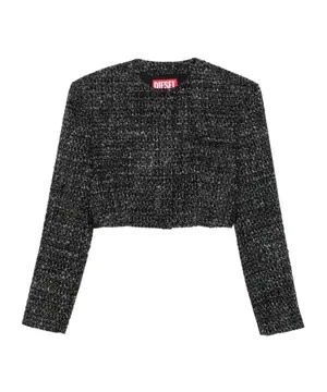 Women's Cropped Bouclé-Tweed Jackets