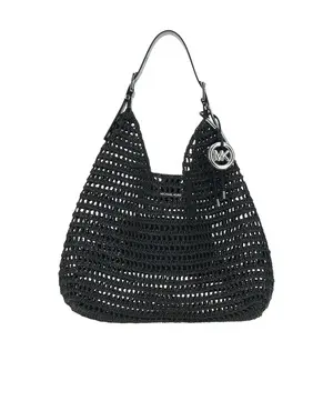 Michael Kors Nolita Woven Shoulder Bag - Black