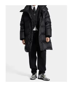 Dsquared2 Hooded Down Jacket With Drawstring And Zipped Pockets