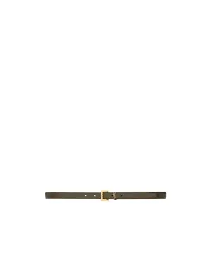 Saint Laurent Saint Laurent Cassandre Thin Belt Artichoke Green