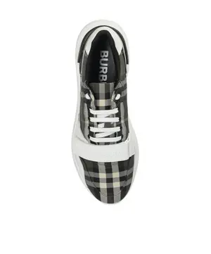 Burberry Checked Lace-up Sneakers