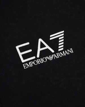 EA7 Logo Printed Two-piece Sports Suit - Black
