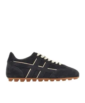 Hogan Suede Lace-up Sneakers - Blue