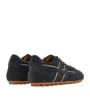 Hogan Suede Lace-up Sneakers - Blue