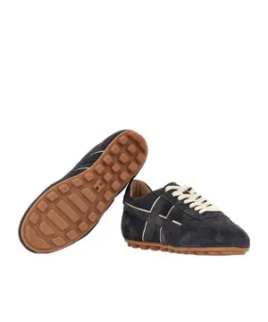 Hogan Suede Lace-up Sneakers - Blue