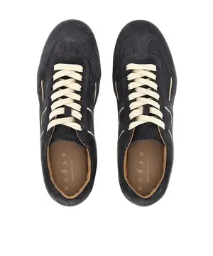 Hogan Suede Lace-up Sneakers - Blue