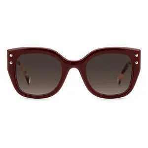 Carolina Herrera Butterfly Frame Full Rim Sunglasses - Brown