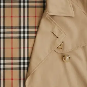 Burberry Cropped Gabardine Trench Jacket