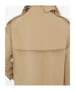 Burberry Cropped Gabardine Trench Jacket