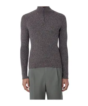 Prada Long-sleeved Knitwear With Zipper Closure