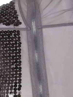 Rick Owens Sequined Zipped Top