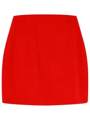 Balmain Button Embellished Mini Skirt - Red