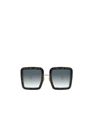 Anna-Karin Karlsson Square Frame Embellished Sunglasses - Black
