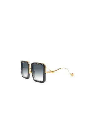 Anna-Karin Karlsson Square Frame Embellished Sunglasses