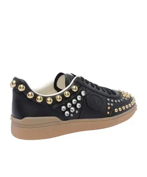 Valentino Garavani Rockstud Embellished Lace-up Sneakers