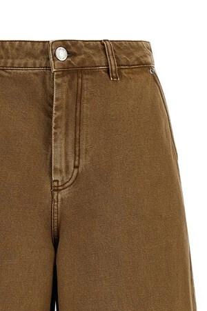 AMI Paris Wide Leg Bermuda Pants