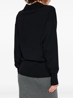 TOM FORD Monogram Embroidered Knitted Jumper - Black