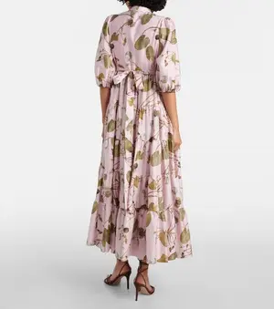 Erdem Floral Cotton Midi Shirt Dress