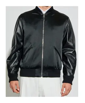 Givenchy Zip-up Bomber Jacket With Logo - Black