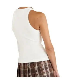 Citizens Of Humanity Akira Ribbed-knit Racerback Tank - Ivory