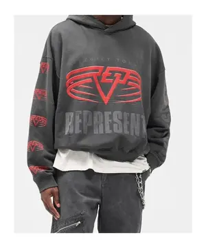 REPRESENT Living Legacy Graphic Hoodie - Black