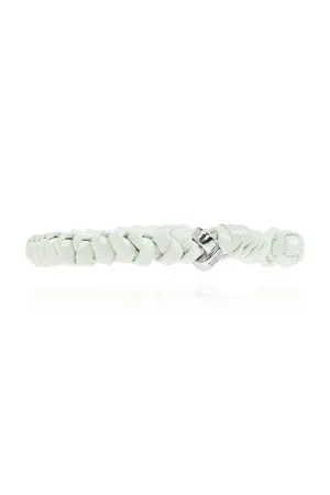 Bottega Veneta Intrecciato Knot Bracelet - Light Blue