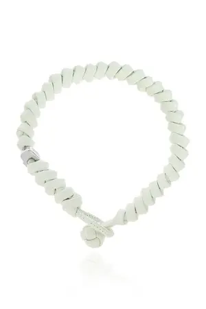Bottega Veneta Intrecciato Knot Bracelet - Light Blue