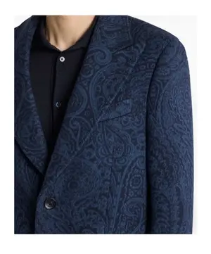 Etro Wool And Cashmere Jacquard Coat