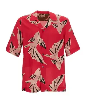 Paul Smith Fish Print Short-sleeve Shirt
