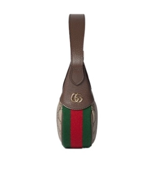 Gucci Ophidia Small Shoulder Bag With Double G - Nude