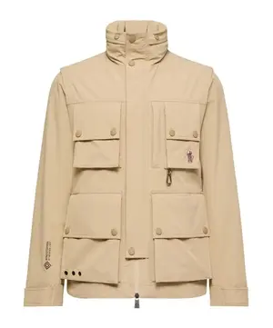Moncler Lione Hooded Jacket - Beige