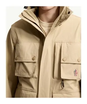 Moncler Lione Hooded Jacket - Beige