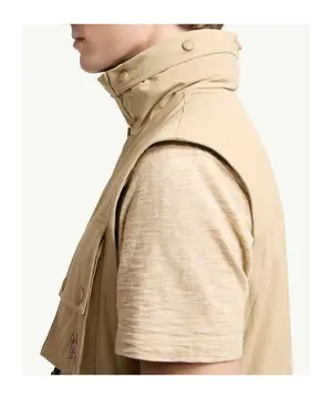 Moncler Lione Hooded Jacket - Beige