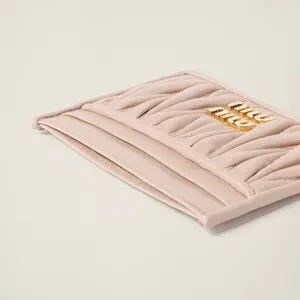 Miu Miu Logo-lettering Cardholder - Pink