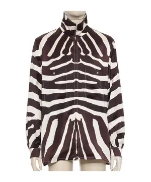Valentino Garavani Fauve Éclat Zip Overshirt Jacket