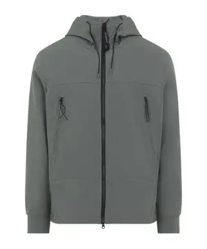 C.P. COMPANY Zip Pocket Hooded Jacket - Gray