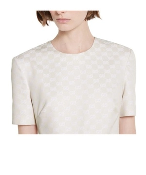 Gucci Gg Cotton Gabardine Dress