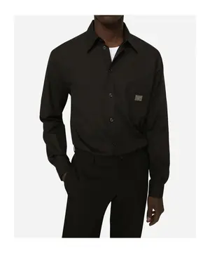 Dolce & Gabbana Dolce Gabbana Martini-fit Shirt - Black