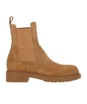 Fendi Ff Motif Chelsea Ankle Boots