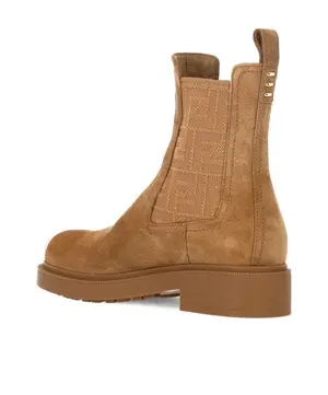 Fendi Ff Motif Chelsea Ankle Boots