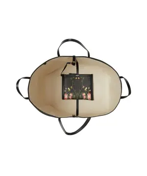 Burberry Floral Print Logo Tote Bag