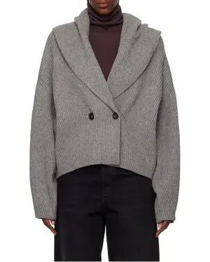 TOTEME Double-breasted Ribbed Cardigan