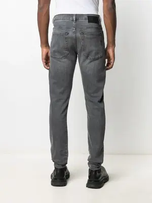 DIESEL® D-amny Mid-rise Slim-fit Jeans - Gray