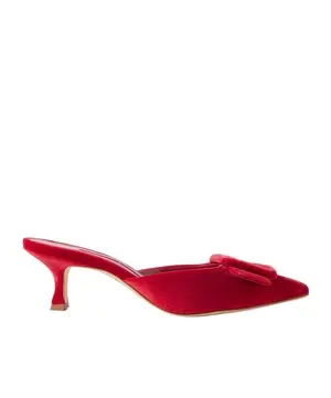 Manolo Blahnik Maysale Buckle Mule