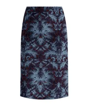 Etro Floral Printed Midi Skirt - Black
